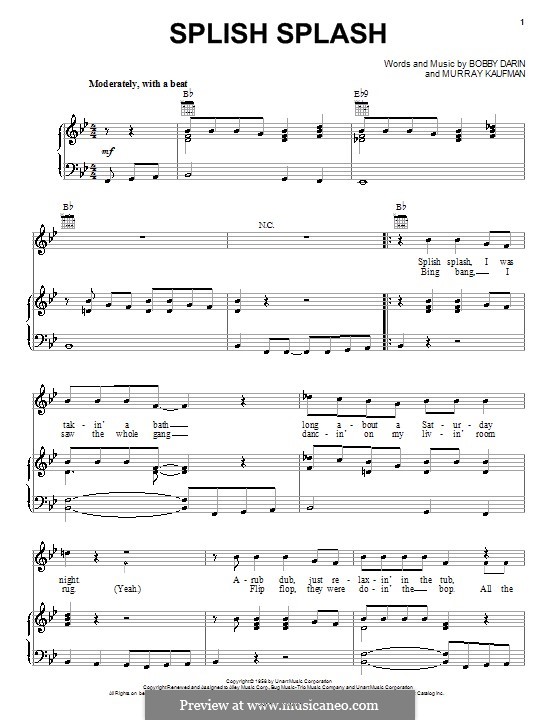 Splish Splash (from You've Got Mail) by B. Darin, M. Kaufman on MusicaNeo