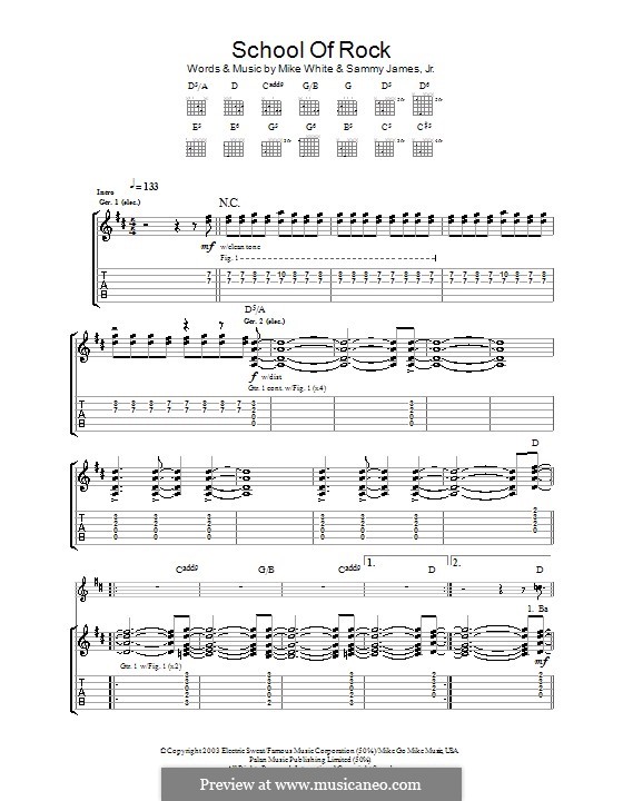 School of Rock (from School of Rock: The Musical) by M. White, S. James ...