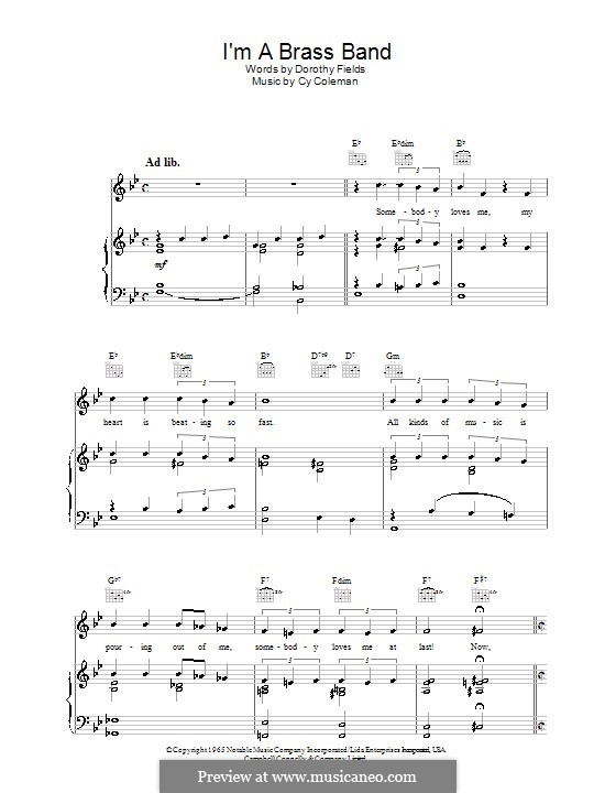 I'm a Brass Band by C. Coleman - sheet music on MusicaNeo