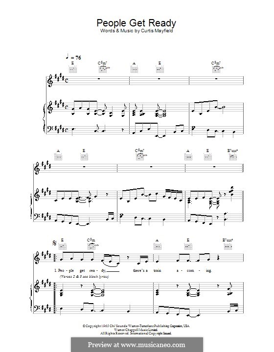 People Get Ready Guitar Chords