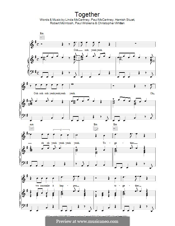 Together by C. Whitten, H. Stuart, L. McCartney, P. McCartney, P ...