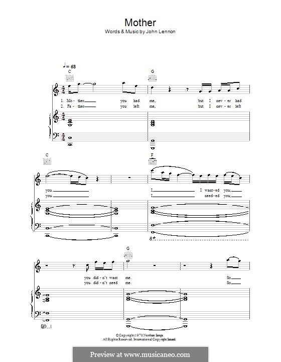 Mother Guitar Chords