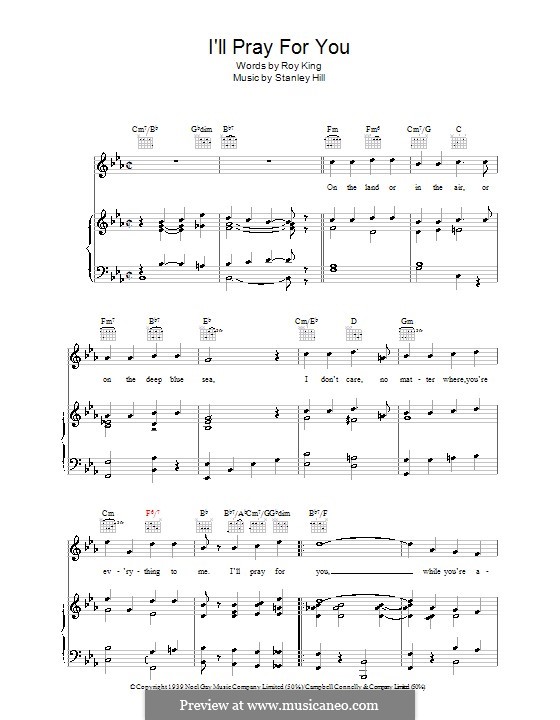 I'll Pray for You by S. Hill - sheet music on MusicaNeo