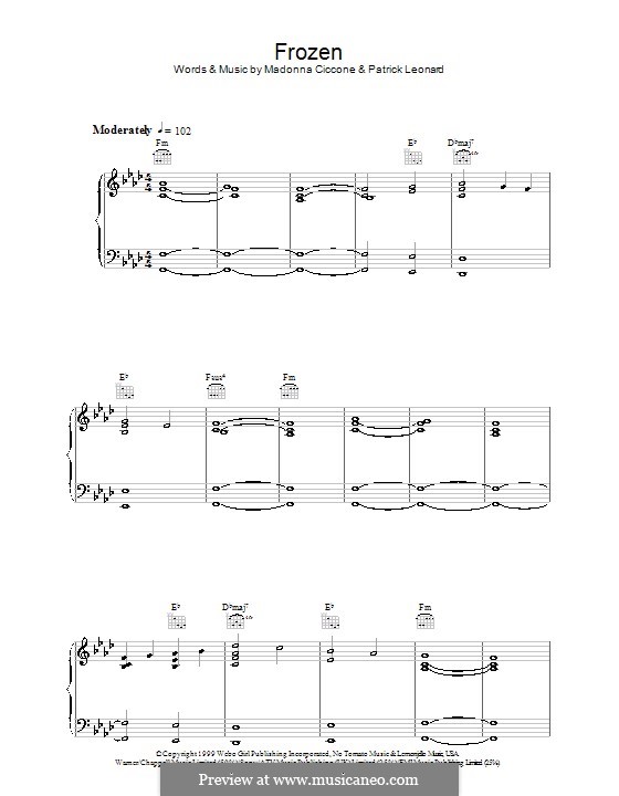 Frozen Sheet Music Easy