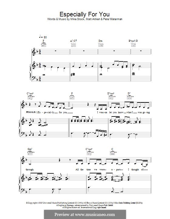 Especially for You (Jason Donovan & Kylie Minogue) by M. Aitken, M ...