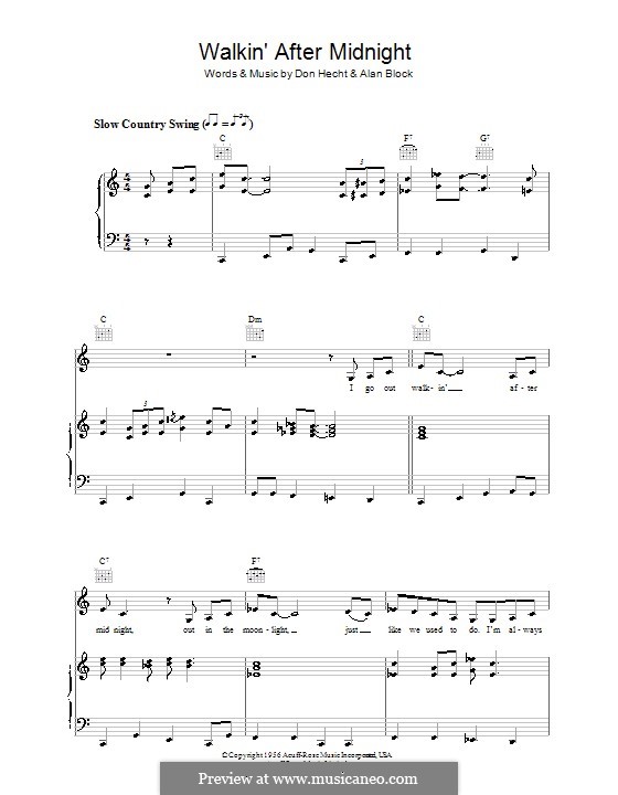 Walkin' After Midnight (Patsy Cline) by A.W. Block on MusicaNeo
