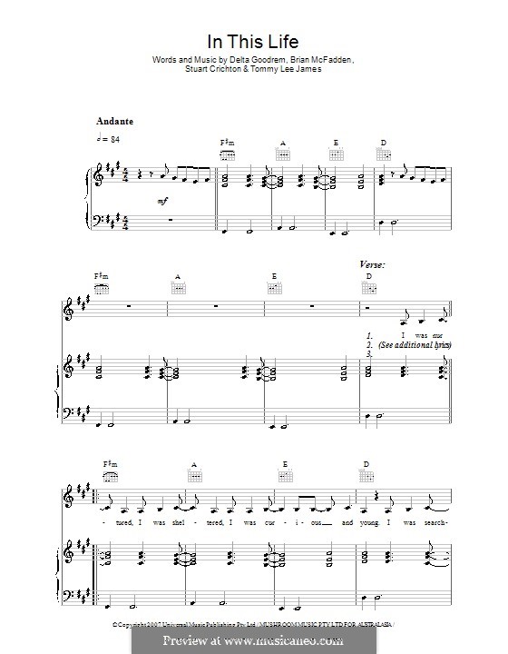 In This Life by B. McFadden, D. Goodrem, S. Crichton, T.L. James on ...