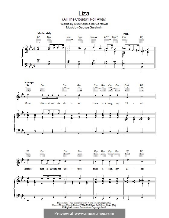 Liza (All the Clouds'll Roll Away) by G. Gershwin on MusicaNeo