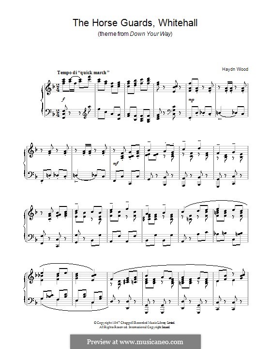 The Horseguards, Whitehall (theme from Down Your Way) by H. Wood on ...