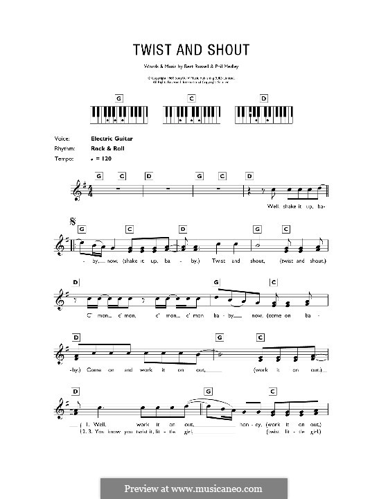 Instrumental version (Twist and Shout (The Beatles)) by B. Russell, P ...