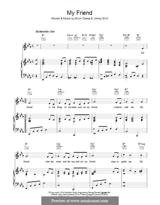 My Friend (Frankie Laine) by E. Darke, J. Shirl - sheet music on MusicaNeo