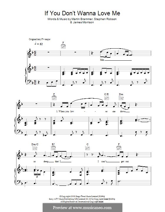 If You Don't Wanna Love Me by J. Morrison, M. Brammer, S. Robson on ...