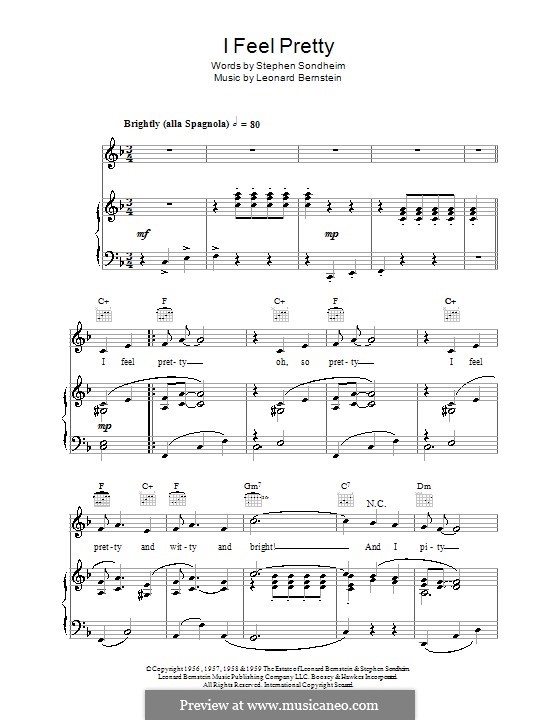 BERNSTEIN Leonard-West Side Story-N°12-I Feel Pretty