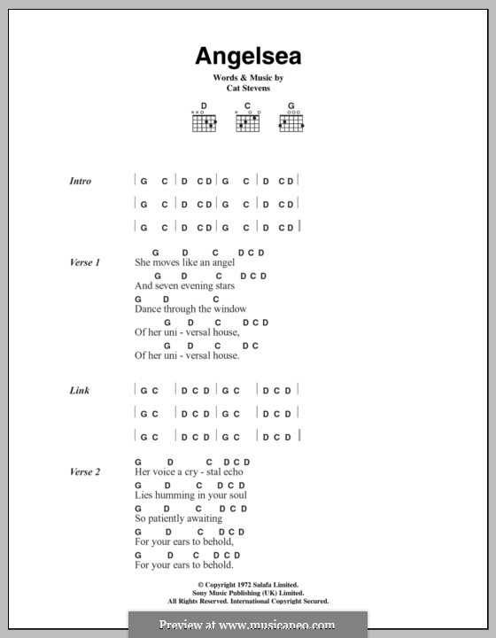Angelsea by C. Stevens - sheet music on MusicaNeo