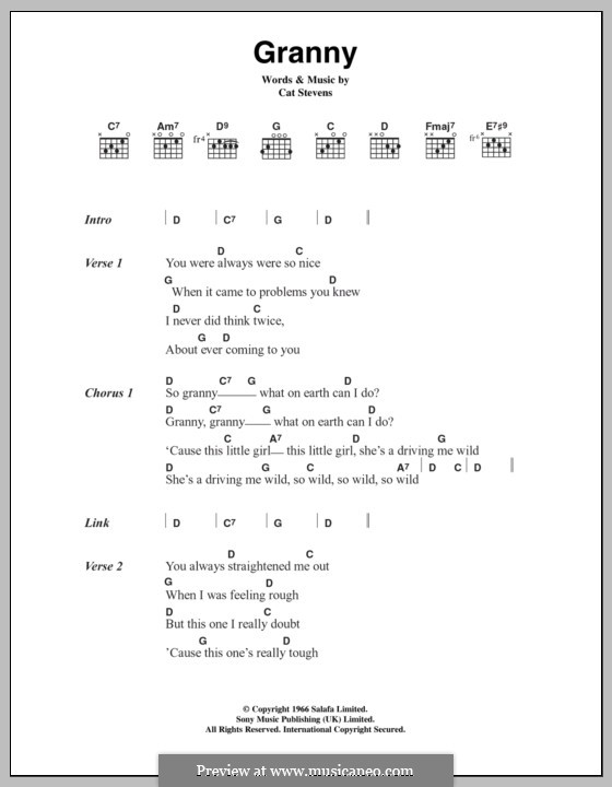 Granny by C. Stevens - sheet music on MusicaNeo