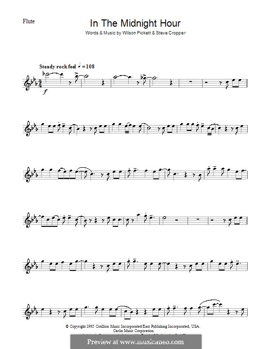 In the Midnight Hour by S. Cropper, W. Pickett - sheet music on MusicaNeo
