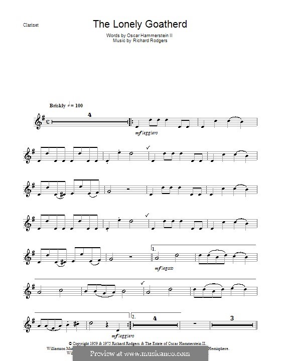 The Lonely Goatherd (from The Sound of Music) by R. Rodgers on MusicaNeo