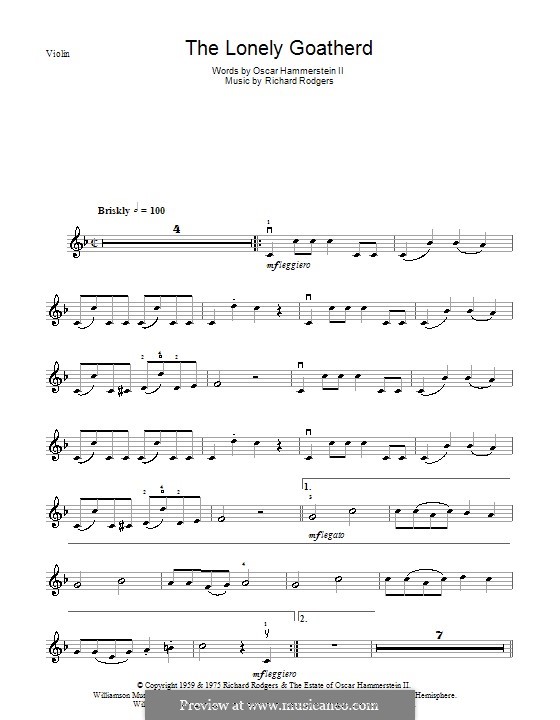 The Lonely Goatherd (from The Sound of Music) by R. Rodgers on MusicaNeo