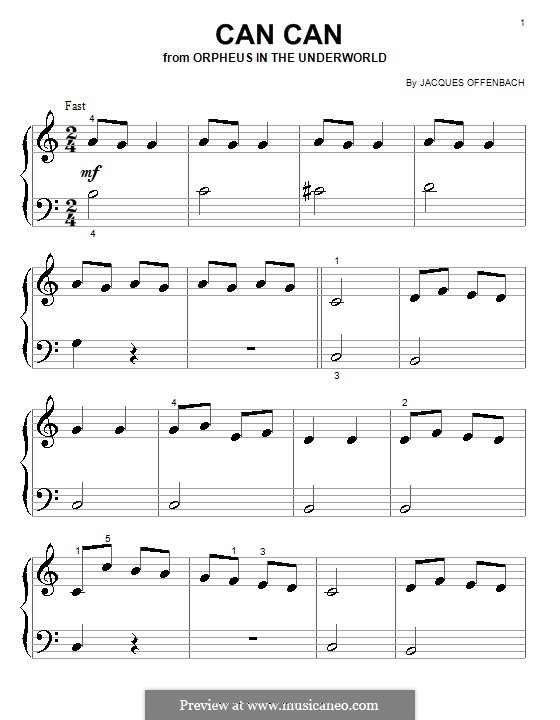 Can-Can (Orphée aux enfers (Orpheus in the Underworld)) by J. Offenbach ...