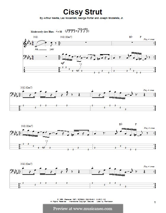 Cissy Strut (The Meters) by A. Neville, G. Porter, J. Modeliste Jr., L ...