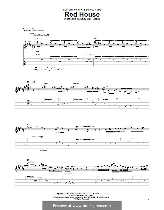 Red House Guitar Chords