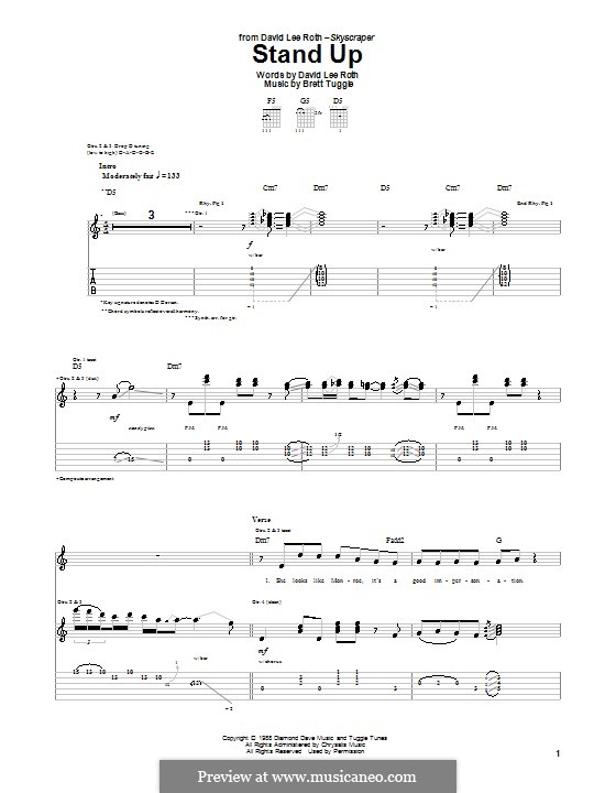 Stand Up by B. Tuggle - sheet music on MusicaNeo