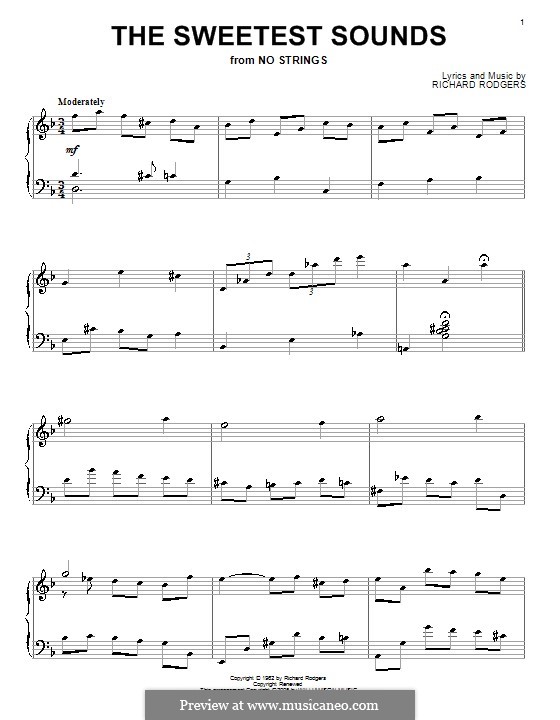 The Sweetest Sounds (from No Strings) by R. Rodgers on MusicaNeo