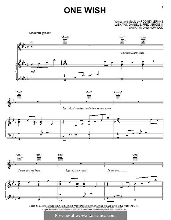 One Wish (Ray J) by F. Jerkins III, L. Daniels, R. Norwood, R. Jerkins ...