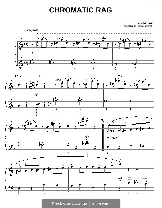 Chromatic Rag by W. Held - free download on MusicaNeo