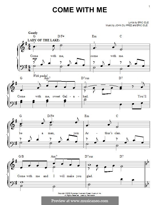 Come with Me (from Monty Python's Spamalot) by E. Idle, J.D. Prez on ...