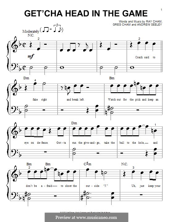 Get'cha Head in the Game (High School Musical) by A. Seeley, G. Cham, R ...