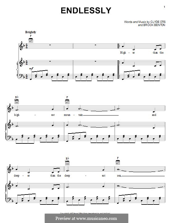 Endlessly by C. Otis - sheet music on MusicaNeo