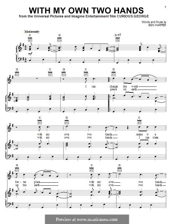 With My Own Two Hands by J. Johnson - sheet music on MusicaNeo