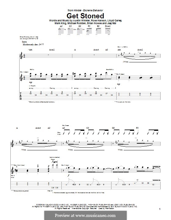 Get Stoned (Hinder) by A. Winkler, B. Howes, J. Moi, L. Garvey, M. King ...