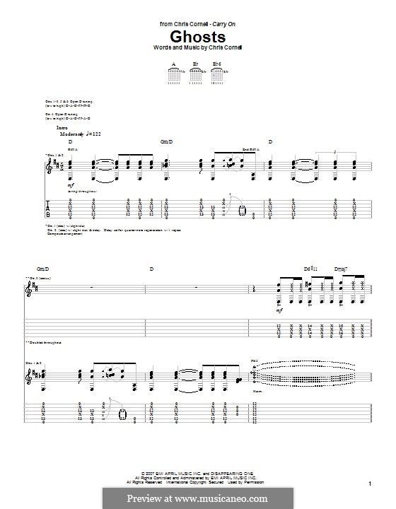 Ghosts by C. Cornell - sheet music on MusicaNeo