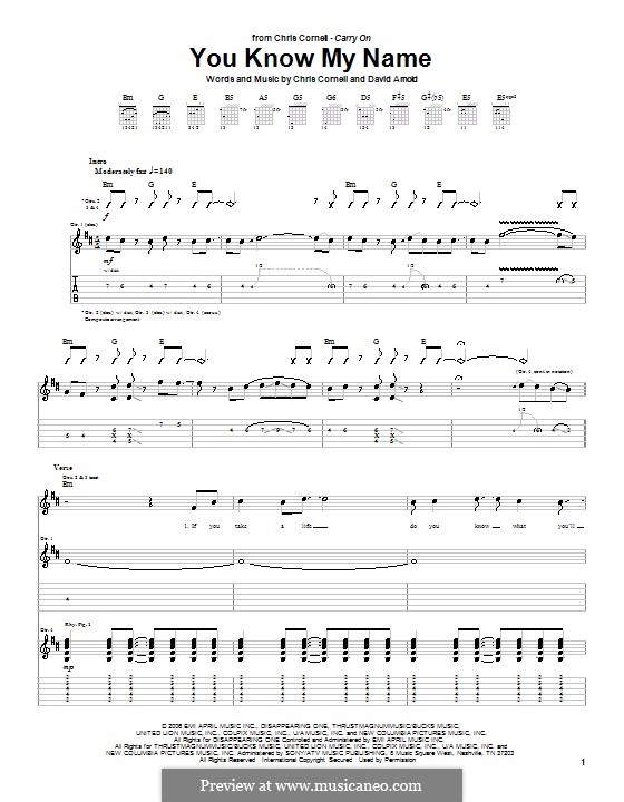 You Know My Name (theme from James Bond: Casino Royale) by C. Cornell ...