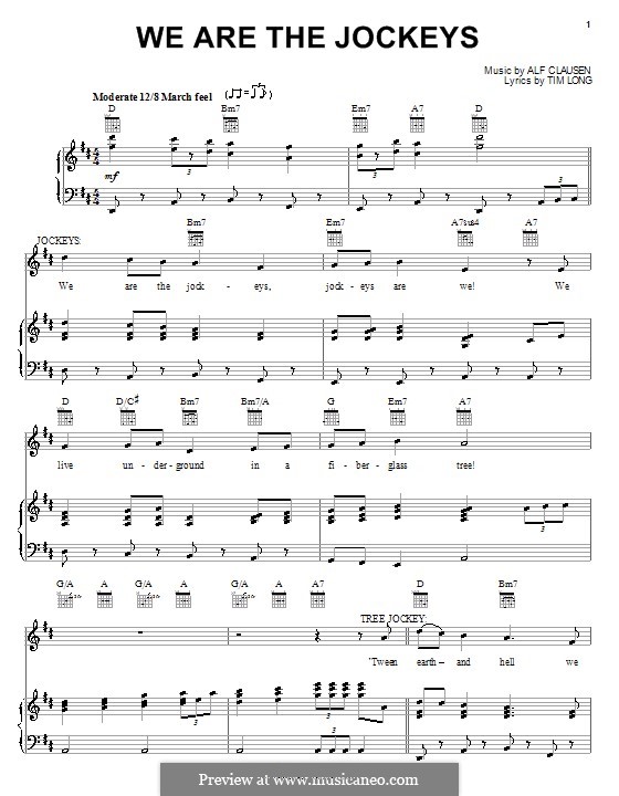 We Are the Jockeys (The Simpsons) by A. Clausen, T. Long on MusicaNeo