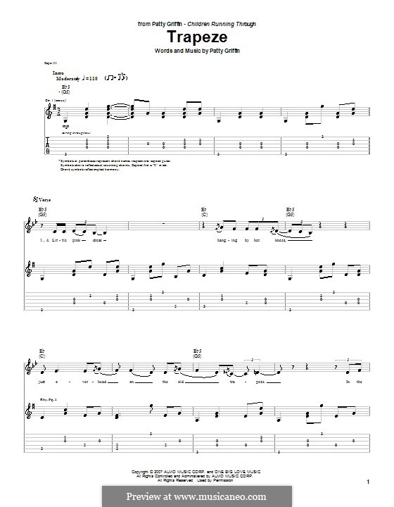 Trapeze by P. Griffin - sheet music on MusicaNeo