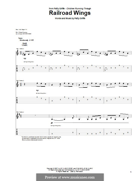 Railroad Wings by P. Griffin - sheet music on MusicaNeo