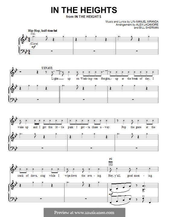 In The Heights (from In The Heights: The Musical) by L. Miranda on ...