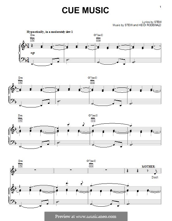 Cue Music (Stew) by H. Rodewald - sheet music on MusicaNeo