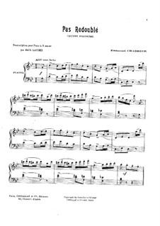Pas Redoublé by E. Chabrier - sheet music on MusicaNeo
