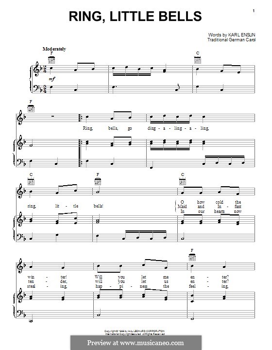 Ring, little Bell (Kling Glöckchen klingelingeling) by folklore on ...