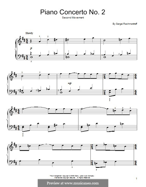 Piano Concerto No.2 in C Minor, Op.18 by S. Rachmaninoff on MusicaNeo