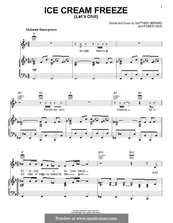 Ice Cream Freeze (Let's Chill) by M. Gerrard, R. Nevil on MusicaNeo