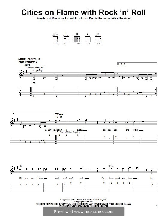 Cities on Flame with Rock 'n' Roll (Blue Oyster Cult) by A. Bouchard, D ...