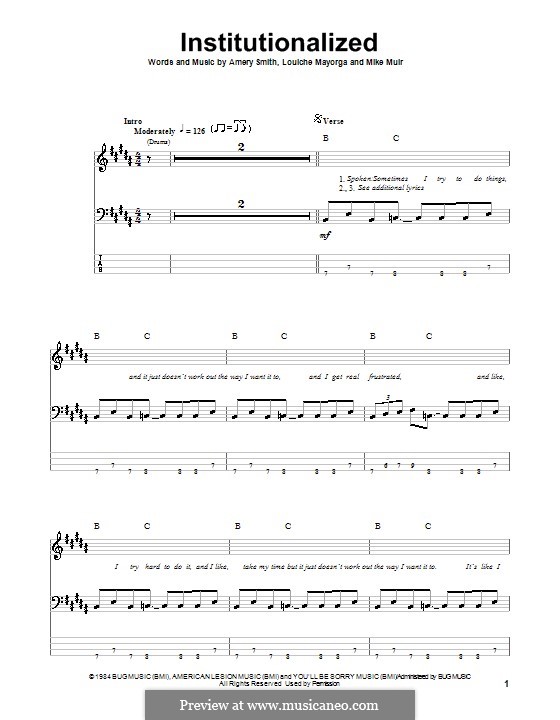 Institutionalized (Suicidal Tendencies) by A. Smith, L. Mayorga, M ...