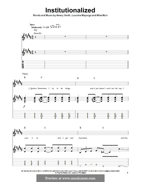 Institutionalized (Suicidal Tendencies) by A. Smith, L. Mayorga, M ...