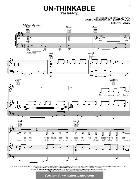 Un-Thinkable (I'm Ready) by A.D. Graham, K. Brothers, N. Shebib on ...