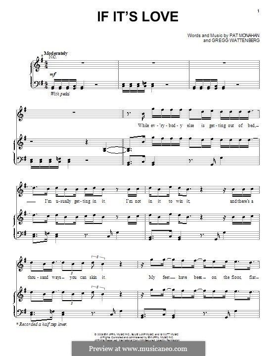 If It's Love (Train) by G. Wattenberg, P. Monahan on MusicaNeo
